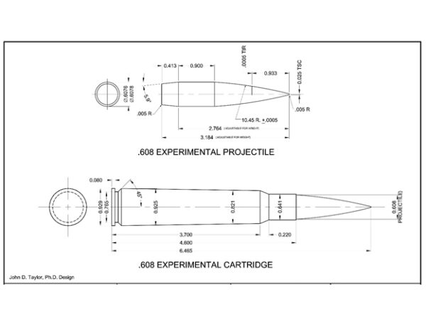 Supercavitating Firearm Tungsten Projectile Design